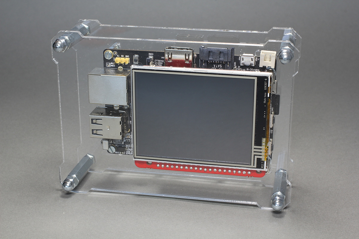 OpenDisplayCase single-board computer made of Plexiglass® - OpenDisplayCase